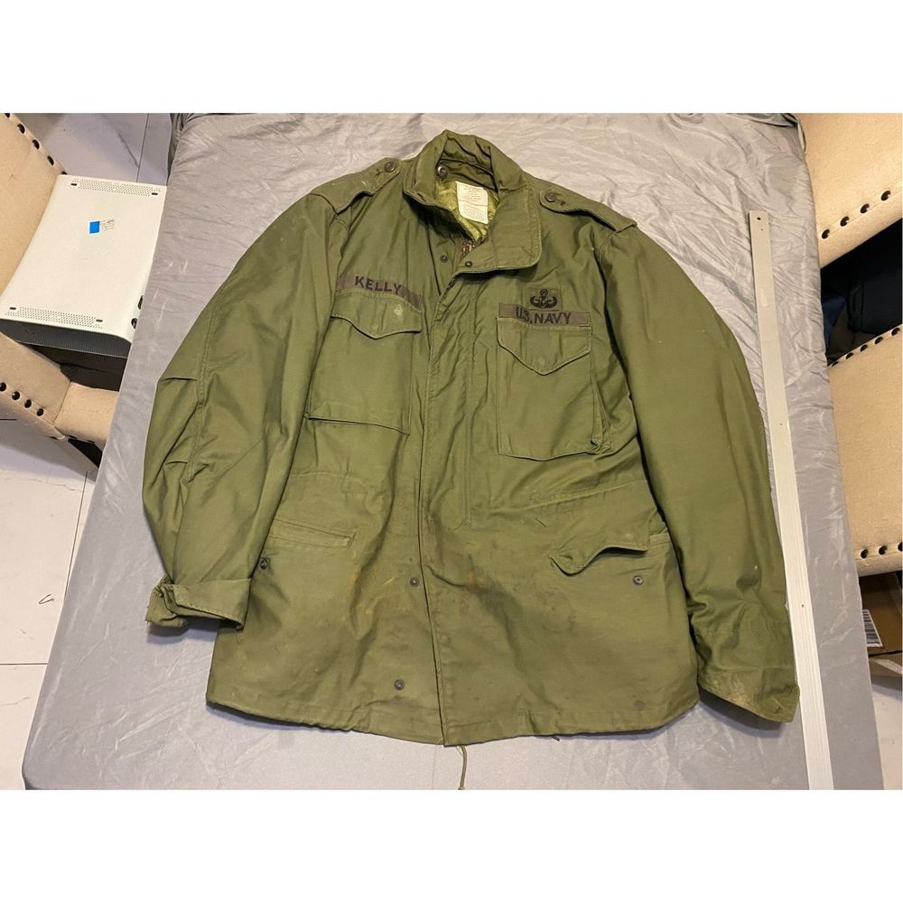 Vintage Us Military M65 Field Jacket Mens Extra Large… - Gem